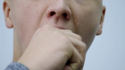 Young Man Chewing Food On White Stock Footage Video (100% Royalty-free ...