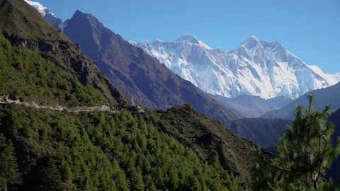 There Path Himalayas This Way Base Stock Footage Video (100% Royalty ...