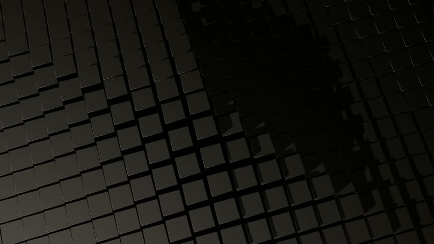 black blocks background loop abstract 3-dimensional Stock Footage Video ...