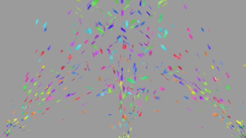 colorful exploding confetti cannons alpha channel Stock Footage Video ...