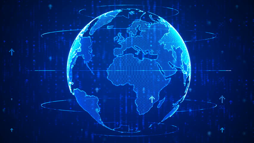 Abstract Dark Background with Global Stock Footage Video (100% Royalty ...