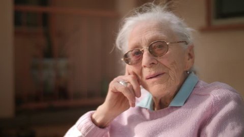 92 Year Old Happy Senior Woman Stock Footage Video (100% Royalty-free ...