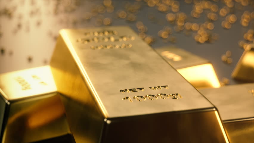 fine gold bars 1000 grams on Stock Footage Video (100% Royalty-free ...