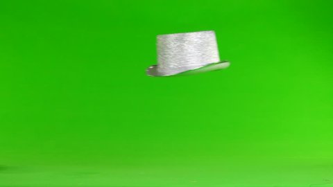 Hat Flies On Green Screen Stock Footage Video (100% Royalty-free ...