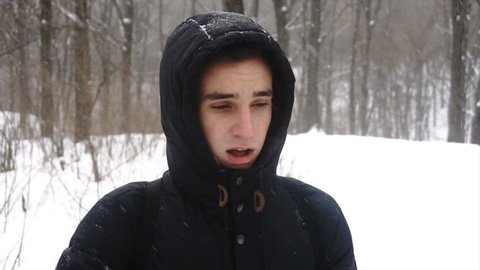 Caucasian Man Smelling Stinky Crinkle Face Stock Footage Video (100% ...