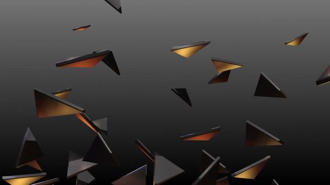 4k Abstract 3d Triangle Glass Shard Stock Footage Video (100% Royalty ...