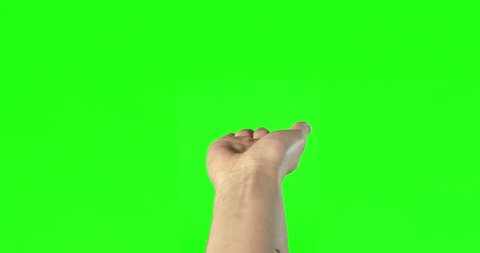 Female Hand Gestures On Green Screen Stock Footage Video (100% Royalty ...