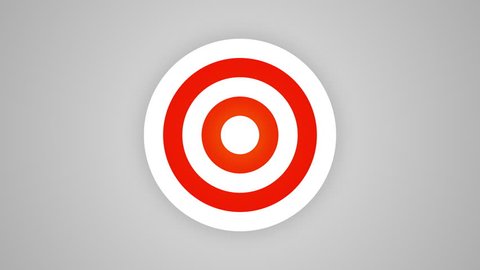 Red Target Sign Target Isolated On Stock Vector (Royalty Free ...