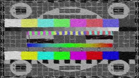 Loopable Old Analog Crt Tv Screen Stock Footage Video (100% Royalty ...