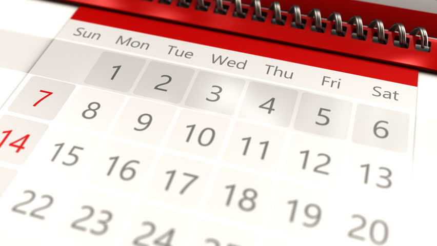 calendar pages flipping footage showing year Stock Footage Video (100% ...