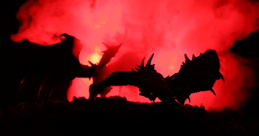 Dragons Battle Scene. 2 Dragon Stock Footage Video (100% Royalty-free ...