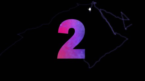 Violet Velvet Number 2 Indigo Color Stock Illustration 1663157281