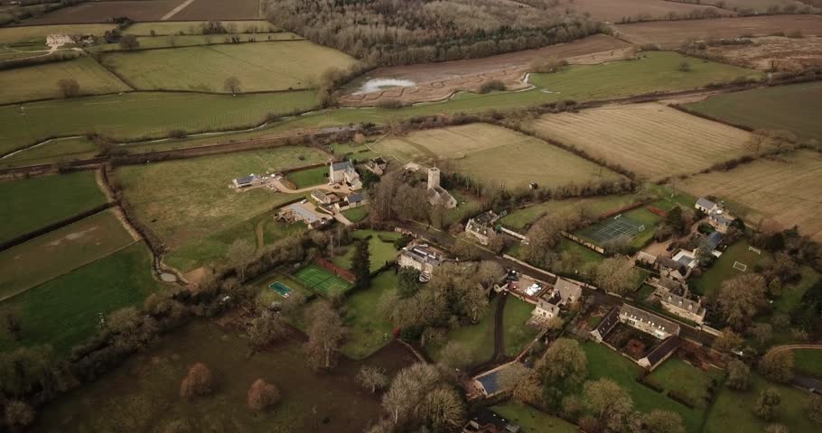 Aerial Drone Footage Over a Stock Footage Video (100% Royalty-free ...