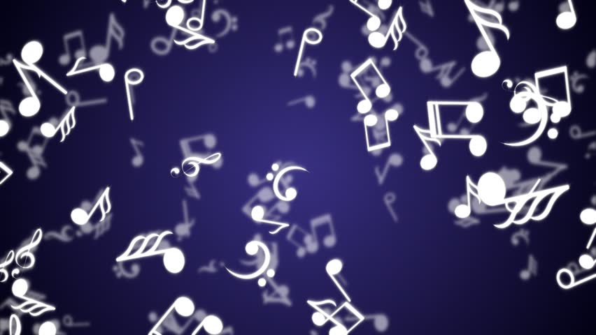 Falling Musical Note Animation, Rendering, Stock Footage Video (100% ...