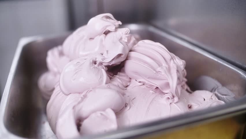 Process of Making Ice Cream Stock Footage Video (100% Royalty-free ...