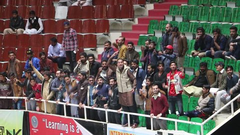 India Fans Wave Their National Flags Stock Photo (Edit Now) 1261439068