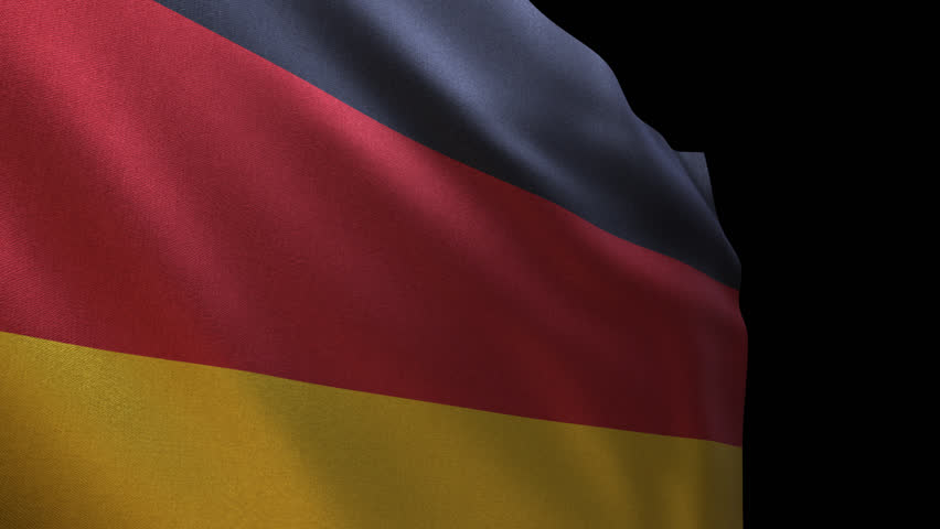 Waving German Flag Loop Stock Footage Video (100% Royalty-free ...