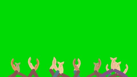 Cartoon Crowds Clapping Party Confetti Stock Footage Video (100% ...