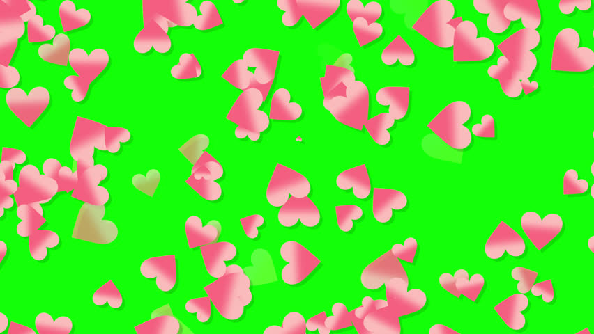 green screen pink heart movement Stock Footage Video (100% Royalty-free ...