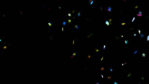 colorful confetti flakes celebratory party explosion Stock Footage ...