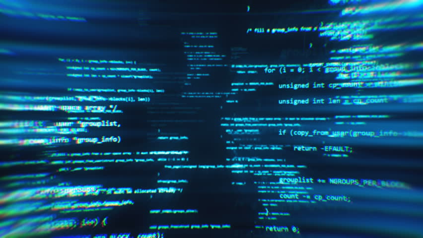 work program code technological space Stock Footage Video (100% Royalty ...