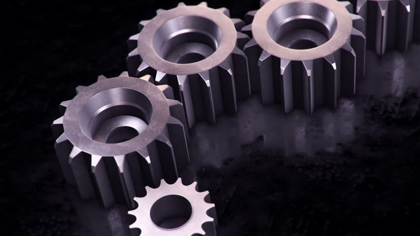 close-up turning cogs inside laptop Stock Footage Video (100% Royalty ...