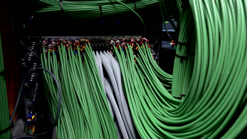 data center many cables bottom view Stock Footage Video (100% Royalty ...