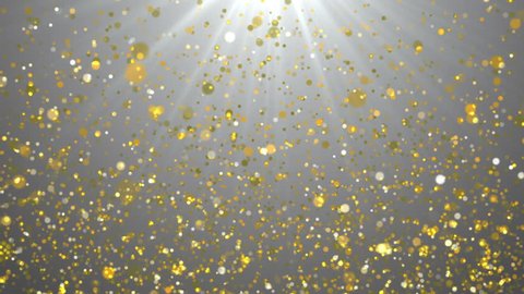 Gold Rain Particles Background Stock Footage Video (100% Royalty-free ...
