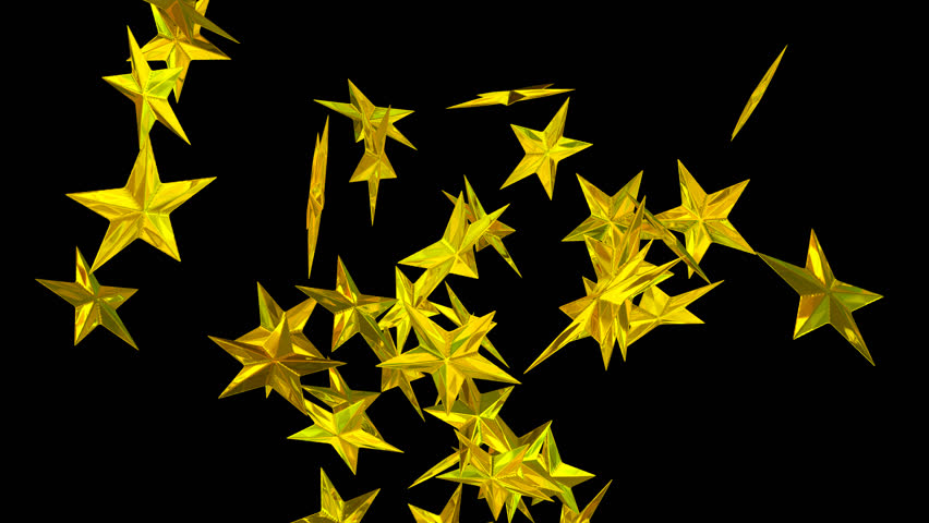 Animated Shinning Gold Stars Exploding Stock Footage Video (100% ...