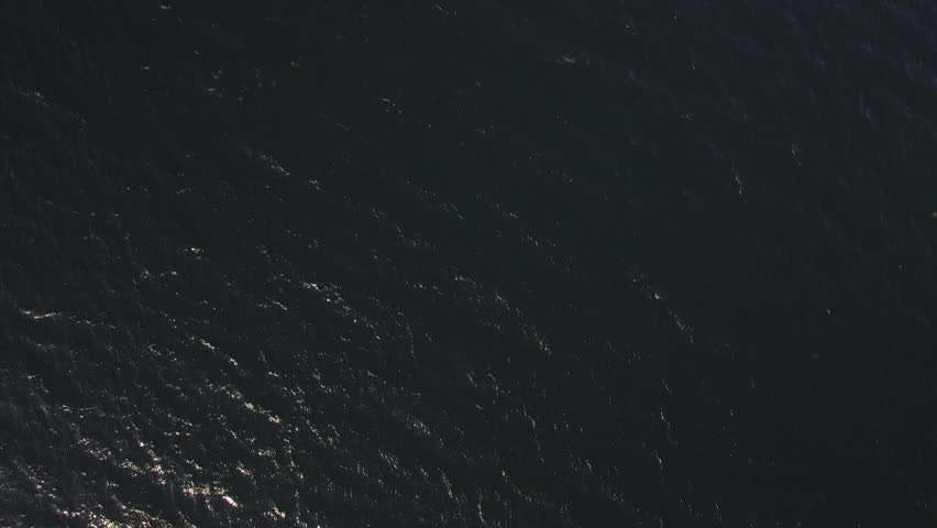 Flying Over Dark Deep Sea. Stock Footage Video (100% Royalty-free ...