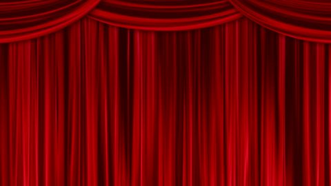 Realistic Opera Stage Indoor Red Curtain Stock Vector (Royalty Free ...