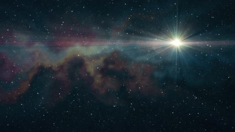 3d Space Background Flying Through Stars Stock Footage Video (100% ...