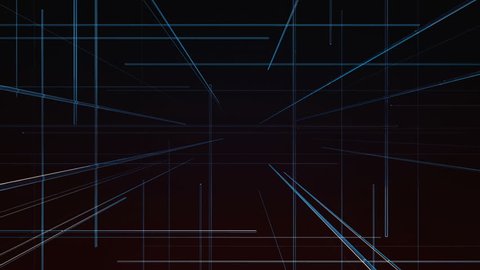 Broadcast Glass Introgeometrical Grid Lines 3d Stock Footage Video 100