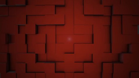 Geometric Block Wall Moving Background Red Stock Footage Video (100% ...