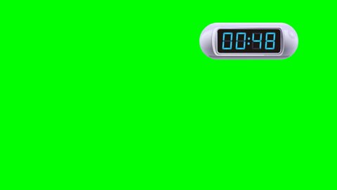 90 Second Digital Countdown Timer Isolated Stock Footage Video (100% ...