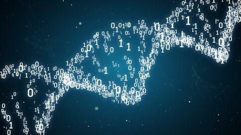 3d Animation Binary Dna Strand Rotates Stock Footage Video (100% ...