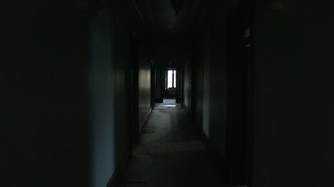 Creepy Hotel Room Dark Loft Space Stock Footage Video (100% Royalty ...