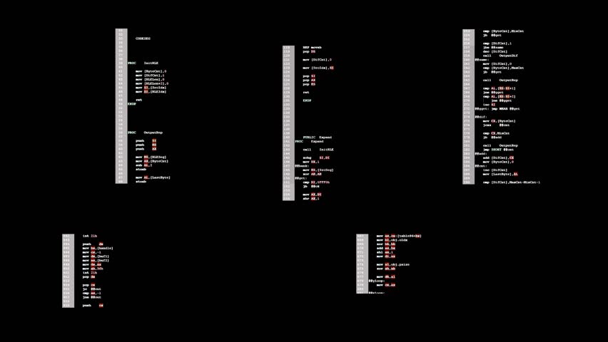 A Source Code Scrolling Animation Stock Footage Video 100 Royalty Free 1008331894 Shutterstock