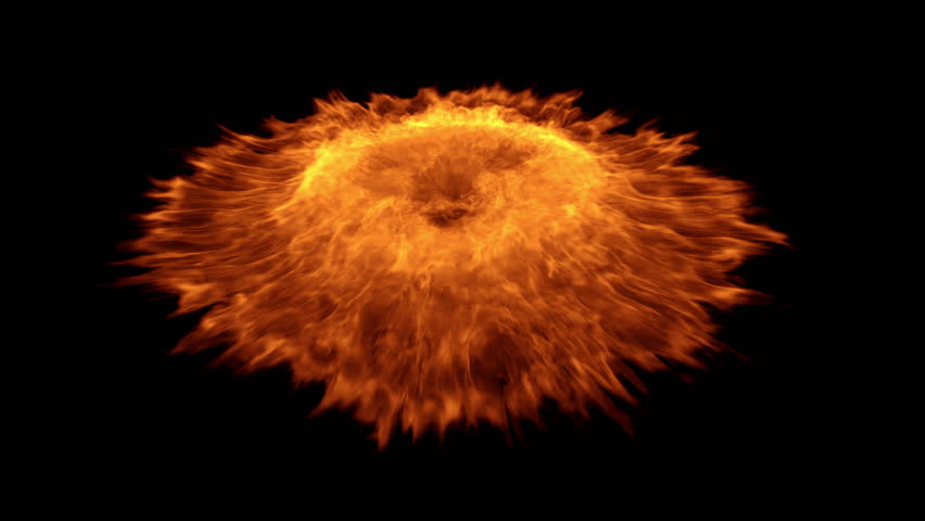 ring fire rocket launch shockwave Stock Footage Video (100% Royalty ...