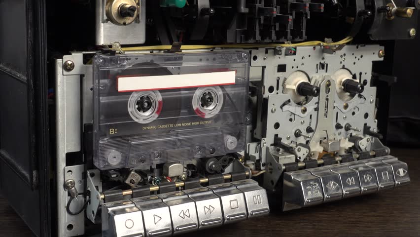 Tape Recorder Inside Mechanism. Stock Footage Video (100% Royalty-free ...