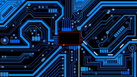 Circuit Board Animations Modern Full Hd Stock Footage Video (100% ...