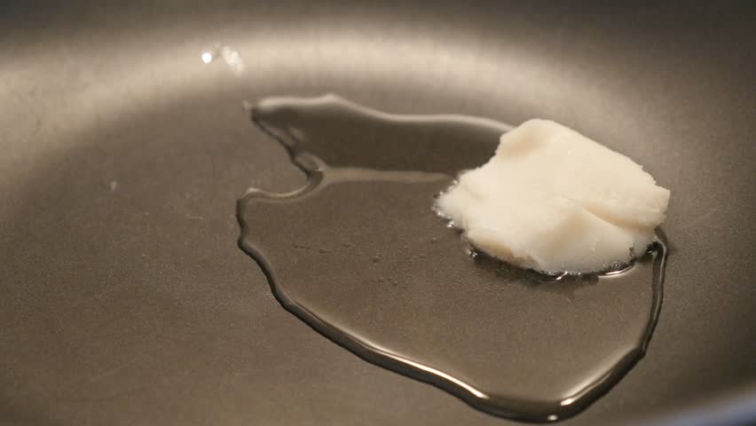 Slow Melting of Lard in Stock Footage Video (100% Royalty-free ...