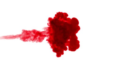 Red Color Paint Ink Drops Water Stock Footage Video (100% Royalty-free ...