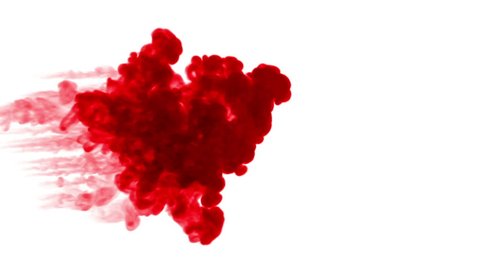 Red Color Paint Ink Drops Water Stock Footage Video (100% Royalty-free ...