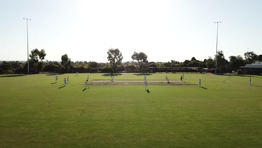 cricket match aerial view Stock Footage Video (100% Royalty-free ...