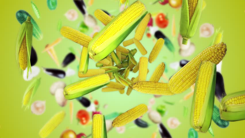 Falling Corn Background, with Alpha Stock Footage Video (100% Royalty ...