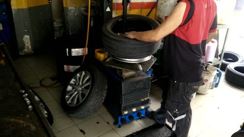Wheel alignment and balancing Stock Video Footage - 4K and HD Video ...