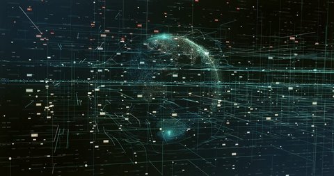 Digital Technology Background Motion Graphic Stock Footage Video (100% ...