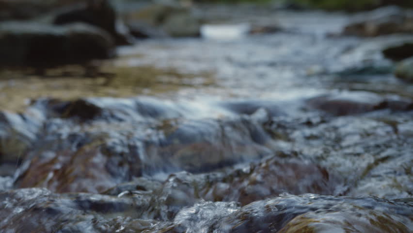 slow motion shot water running down Stock Footage Video (100% Royalty ...