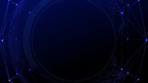 Cool Blue Technology Background Elements Can 库存影片视频（100% 免版税）1008528979 ...